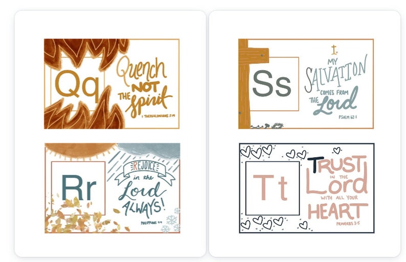 Digital ABC Bible Verse Flashcards - Etsy