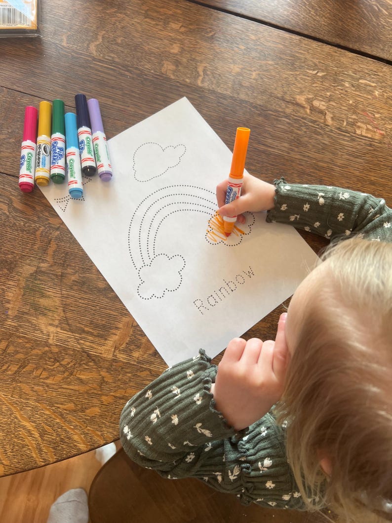 Preschool Spring Printable Sorting Ordering Rainbow Activity St ...