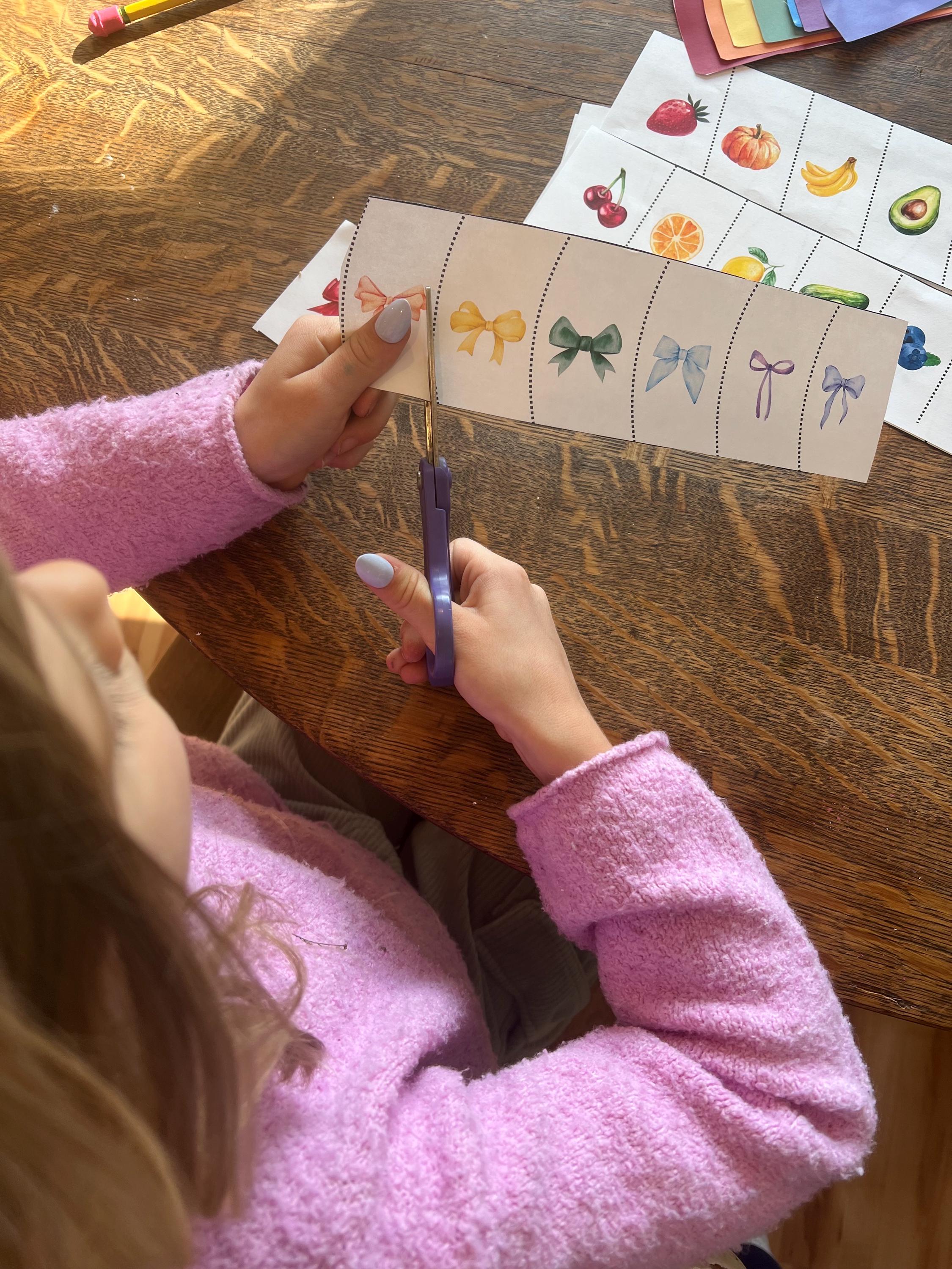 Preschool Spring Printable Sorting Ordering Rainbow Activity St ...