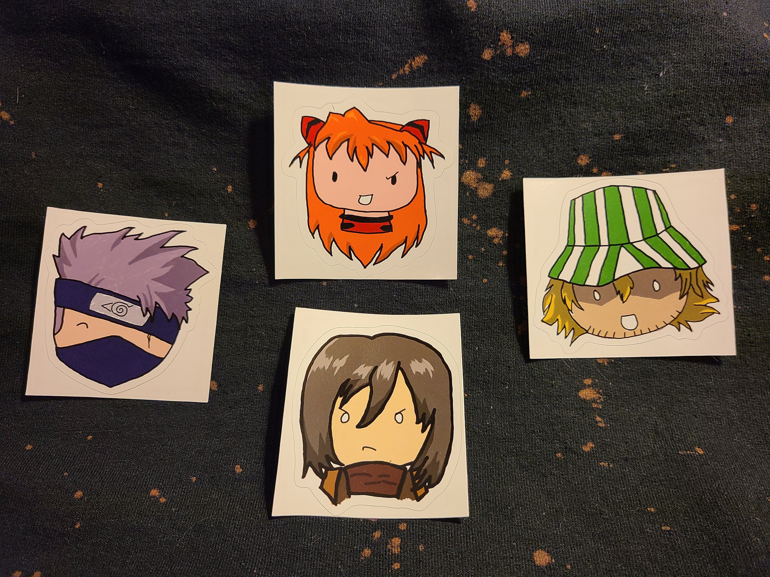 Vinyl Anime Character Stickers. Naruto, Bleach, Evangelion, Attack on ...