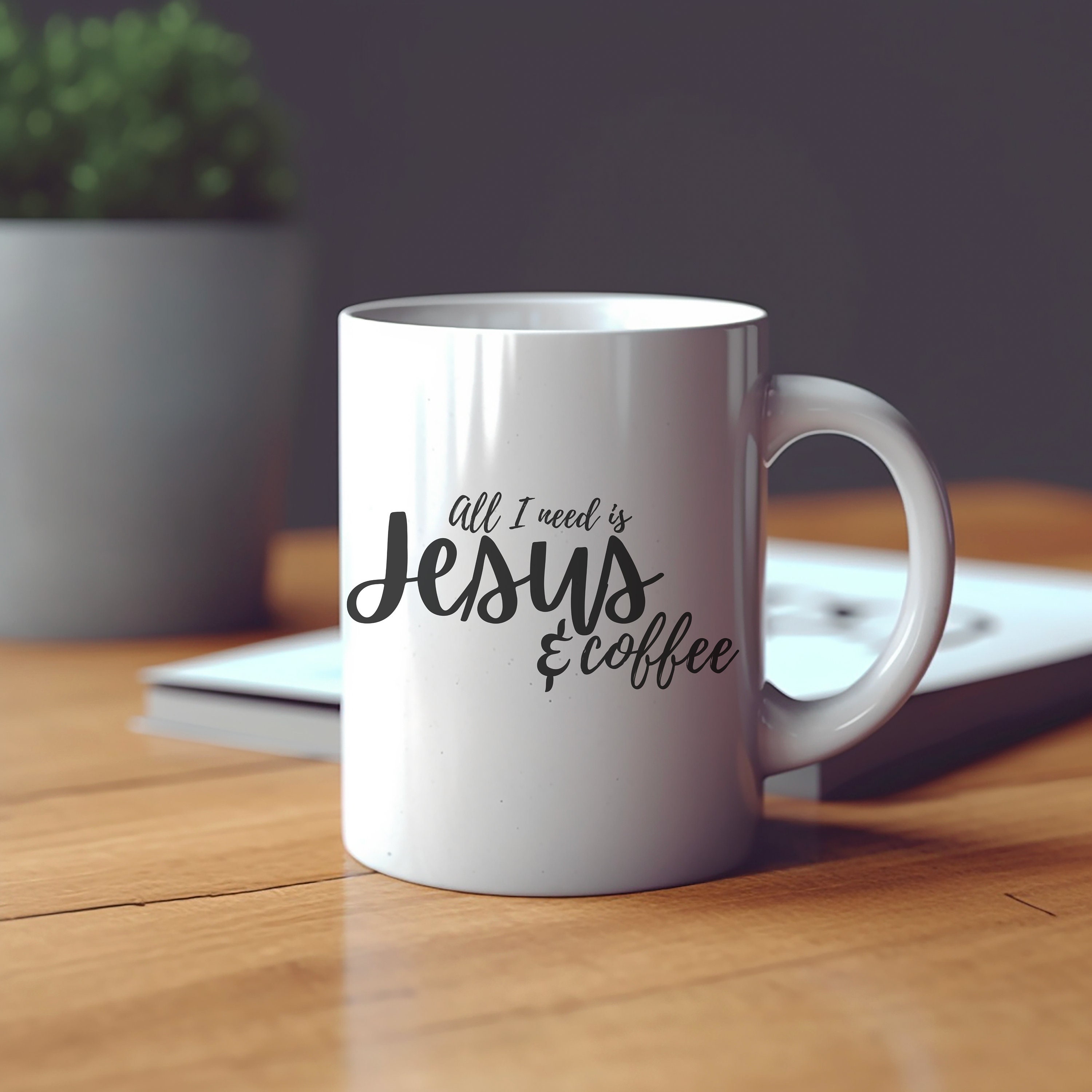 Jesus and Coffee Mug, 15oz Coffee Mug, Christian Gift, Jesus Mug ...