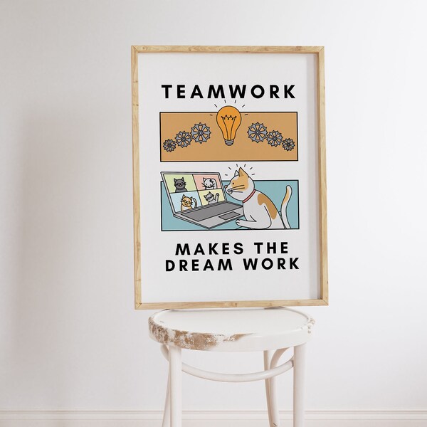 Teamwork Wall Art - Etsy