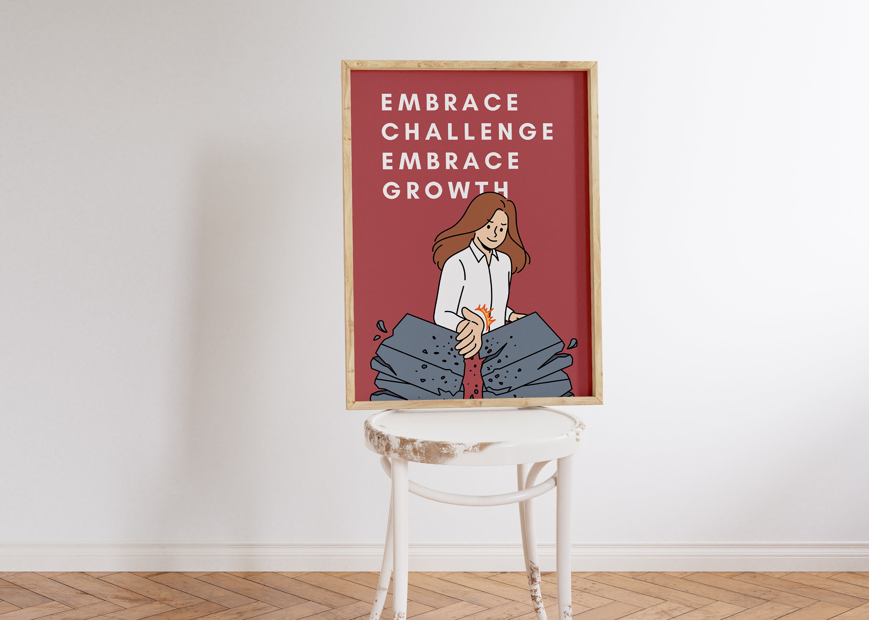 Embrace Growth, Growth Mindset, Printable Wall Art, Motivational Poster ...