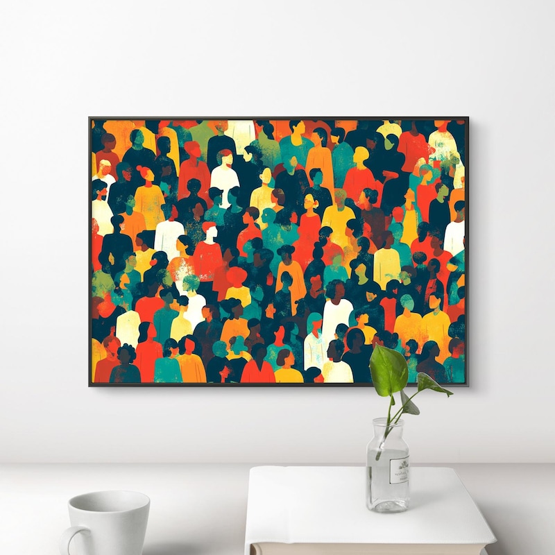 Grey People Art Prints - Etsy