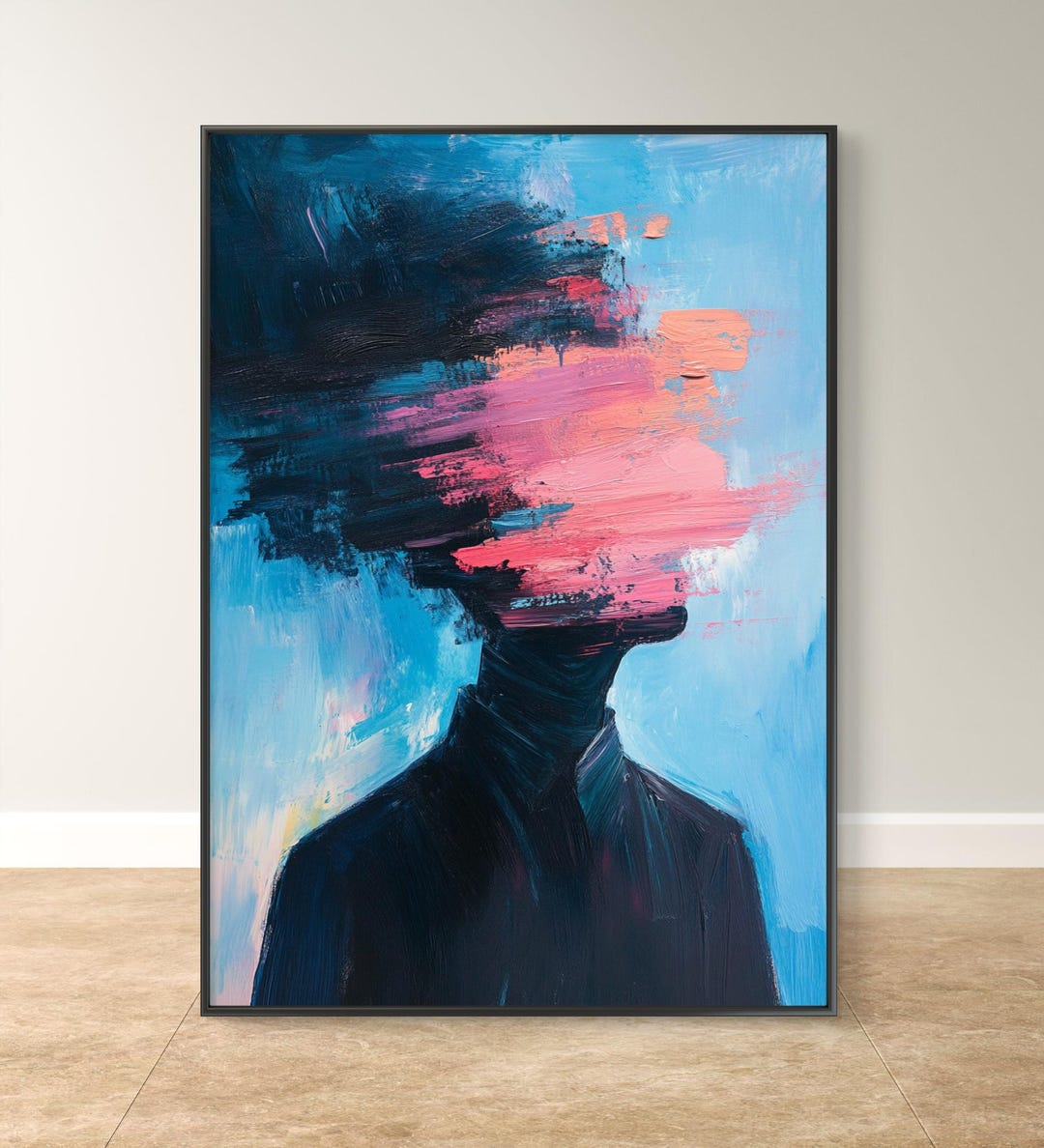Faceless Young Man: Surreal Wall Art (digital Download) - Etsy