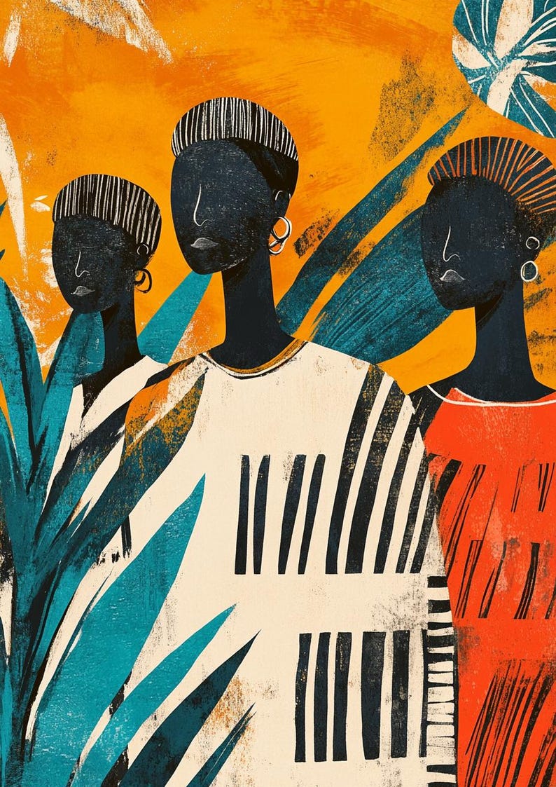 Kigali, Rwanda: African Wall Art, Afrocentric Poster, Inspired by ...