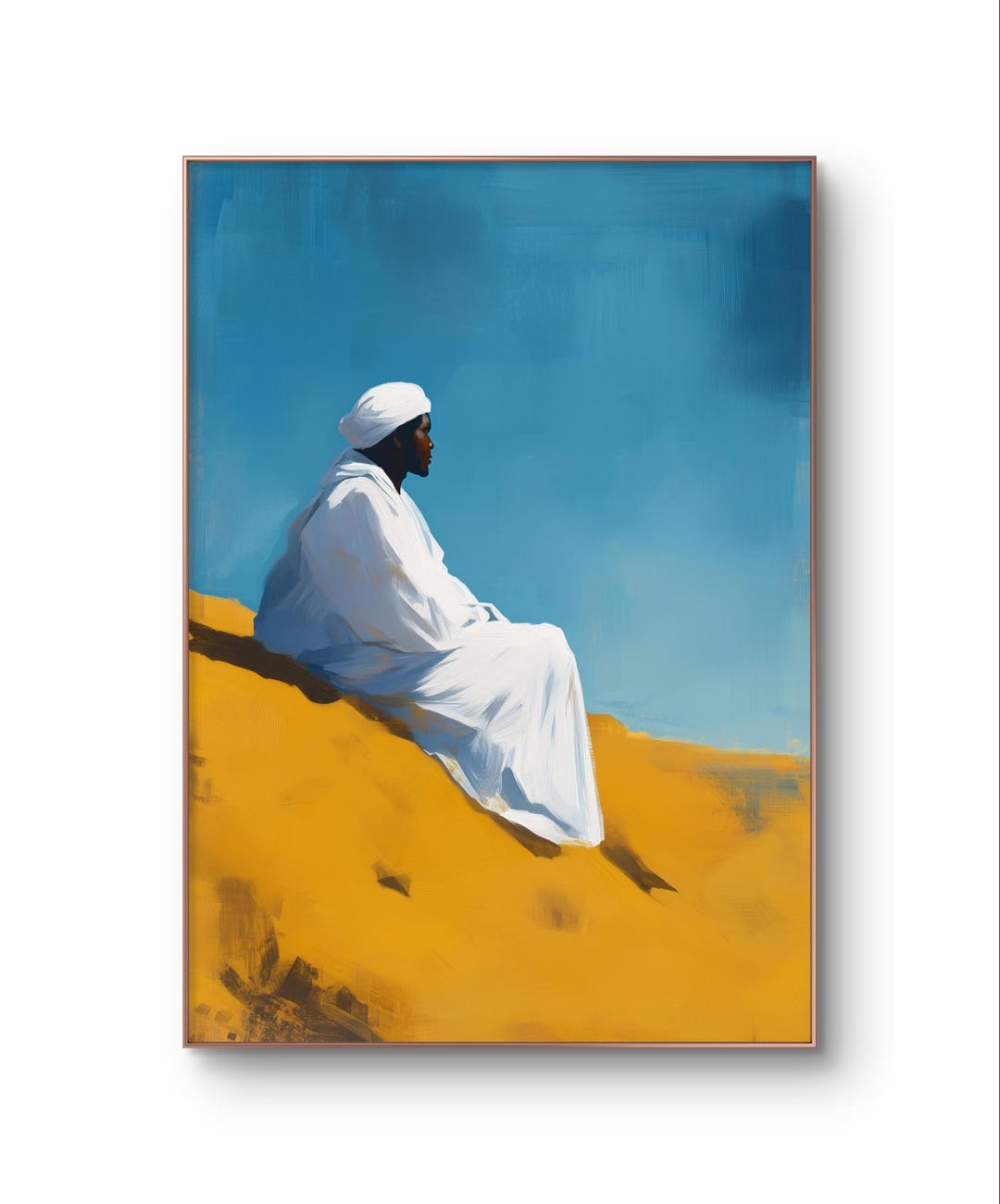 Sudanese Man: African Wall Art, Nubian Desert Poster, Inspired by the ...