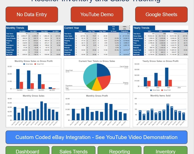 Reseller Inventory and Sales Tracker Reseller Inventory Spreadsheet for ...