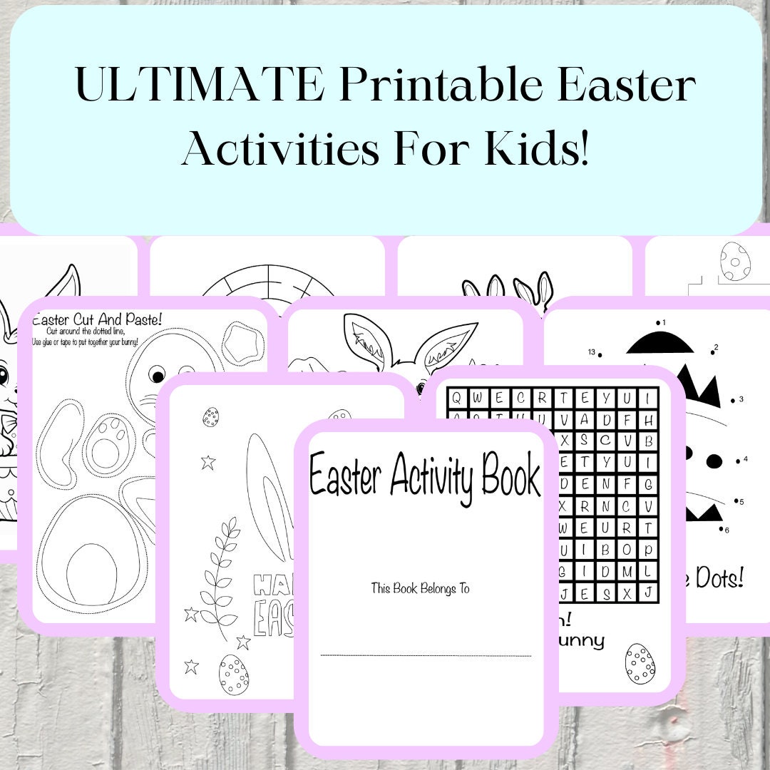 Ultimate Printable Easter Activity Book for Kids | Preschool Easter ...