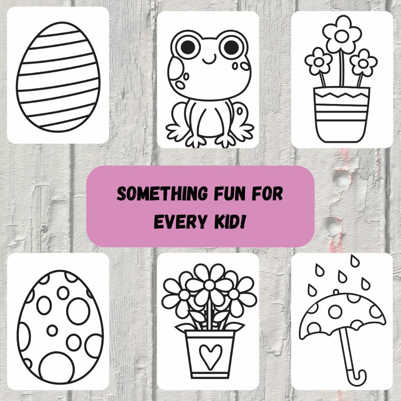 COLORING ACTIVITY Pages for Kids, Pdf Printable Colouring Sheets, Pre ...