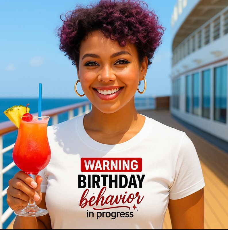 Funny Birthday PNG: Warning Birthday Behavior Design (digital Download ...
