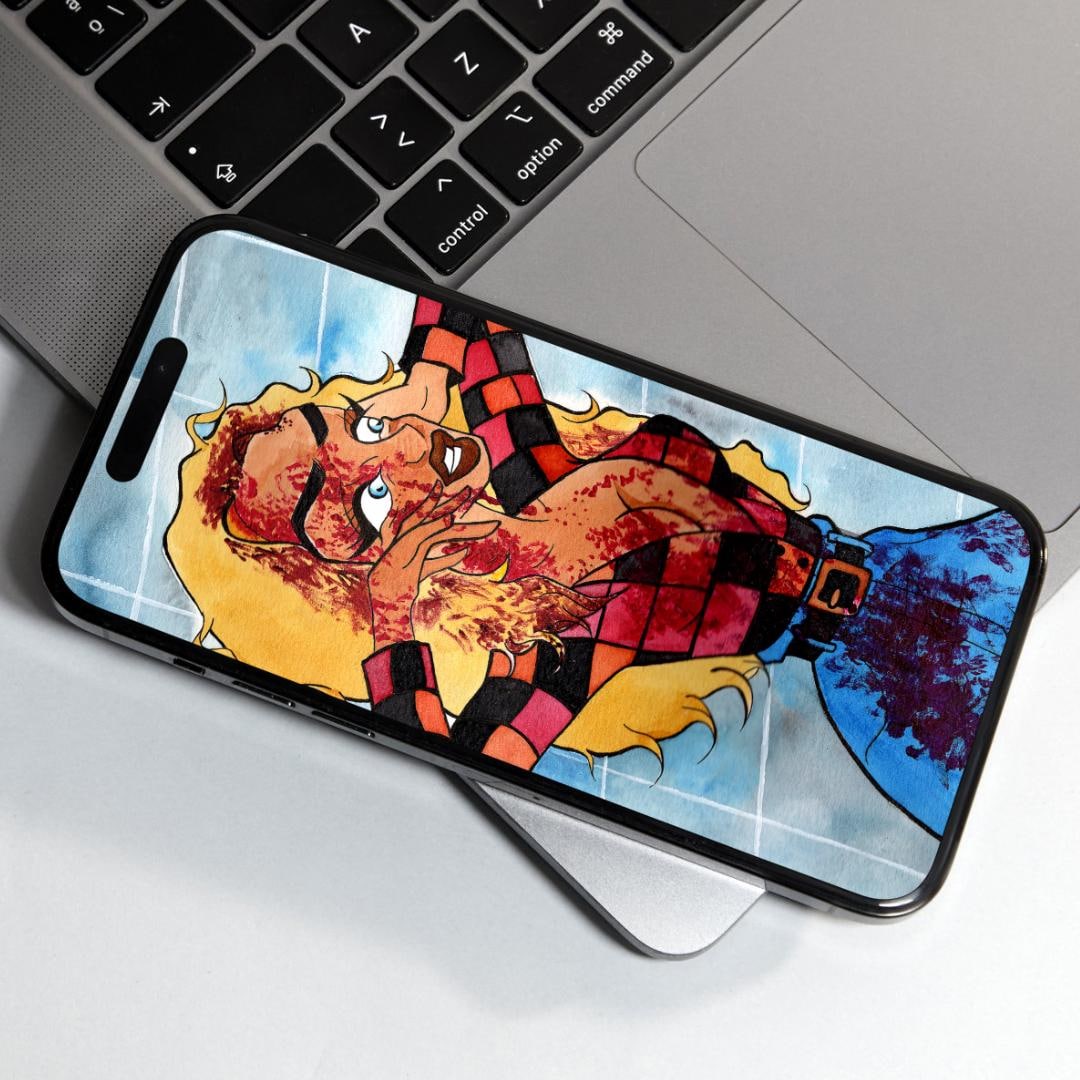 Rabid and Cursed Phone Wallpaper: Horror Art (digital Download) - Etsy