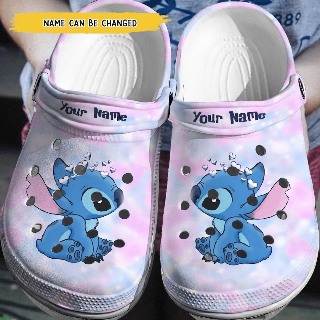 Custom Cute Lilo and Stitch Shoes, Stitch Shoes, Stitch Sandals, Stitch ...