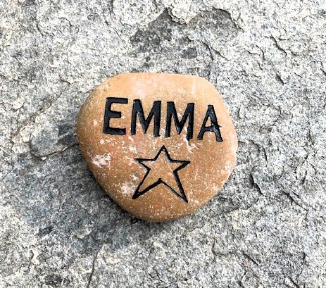 Engraved Name Stones. Made to Order and Can Be Customized. Blasted on ...