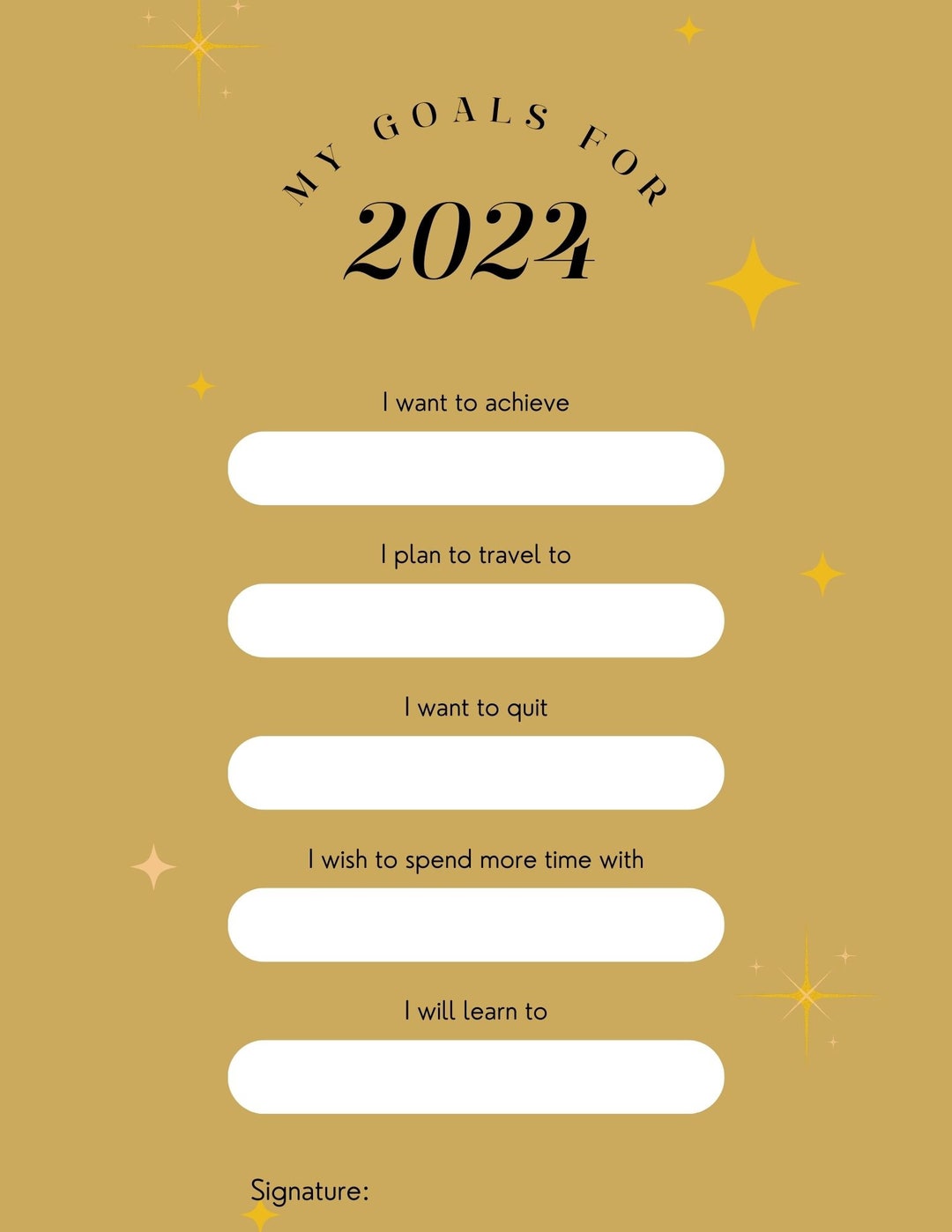 2024 Goal Poster - Etsy