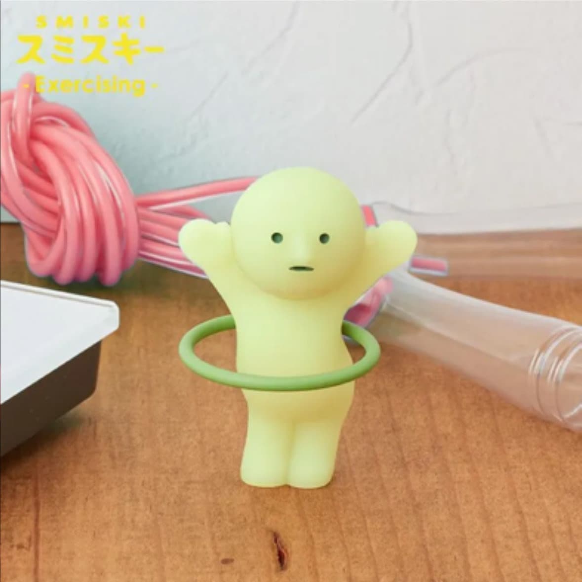 Smiski Exercising - Hula Hoop Handmade Tufted Rug - Etsy