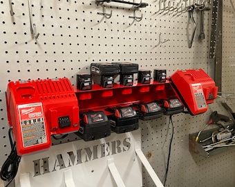 Milwaukee M12 M18 Battery Holder and Charger Mount - Etsy