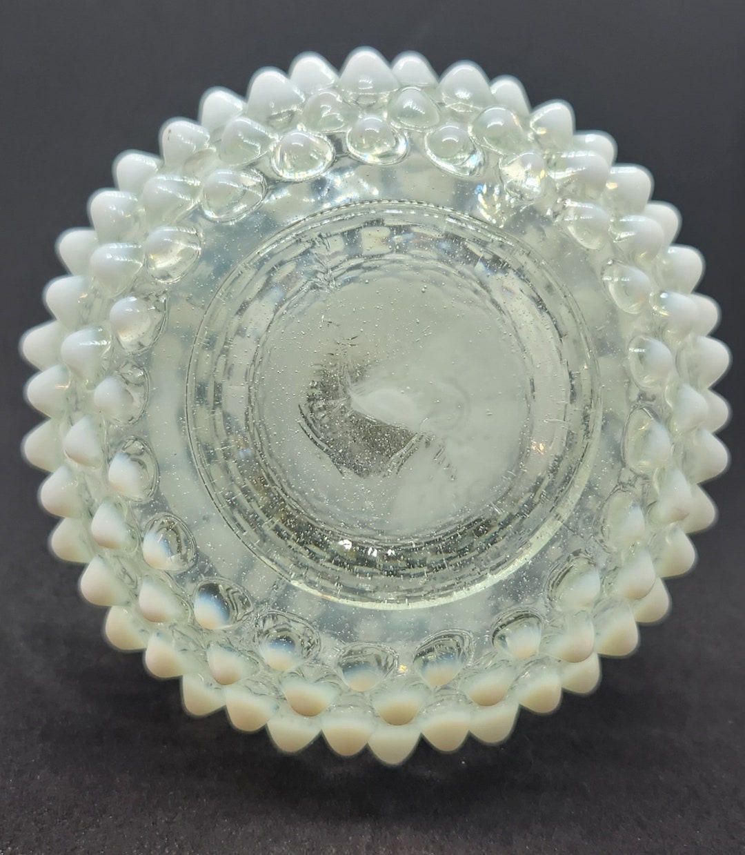 Vintage Fenton Hobnail Moon Glow Glass Vase - Etsy