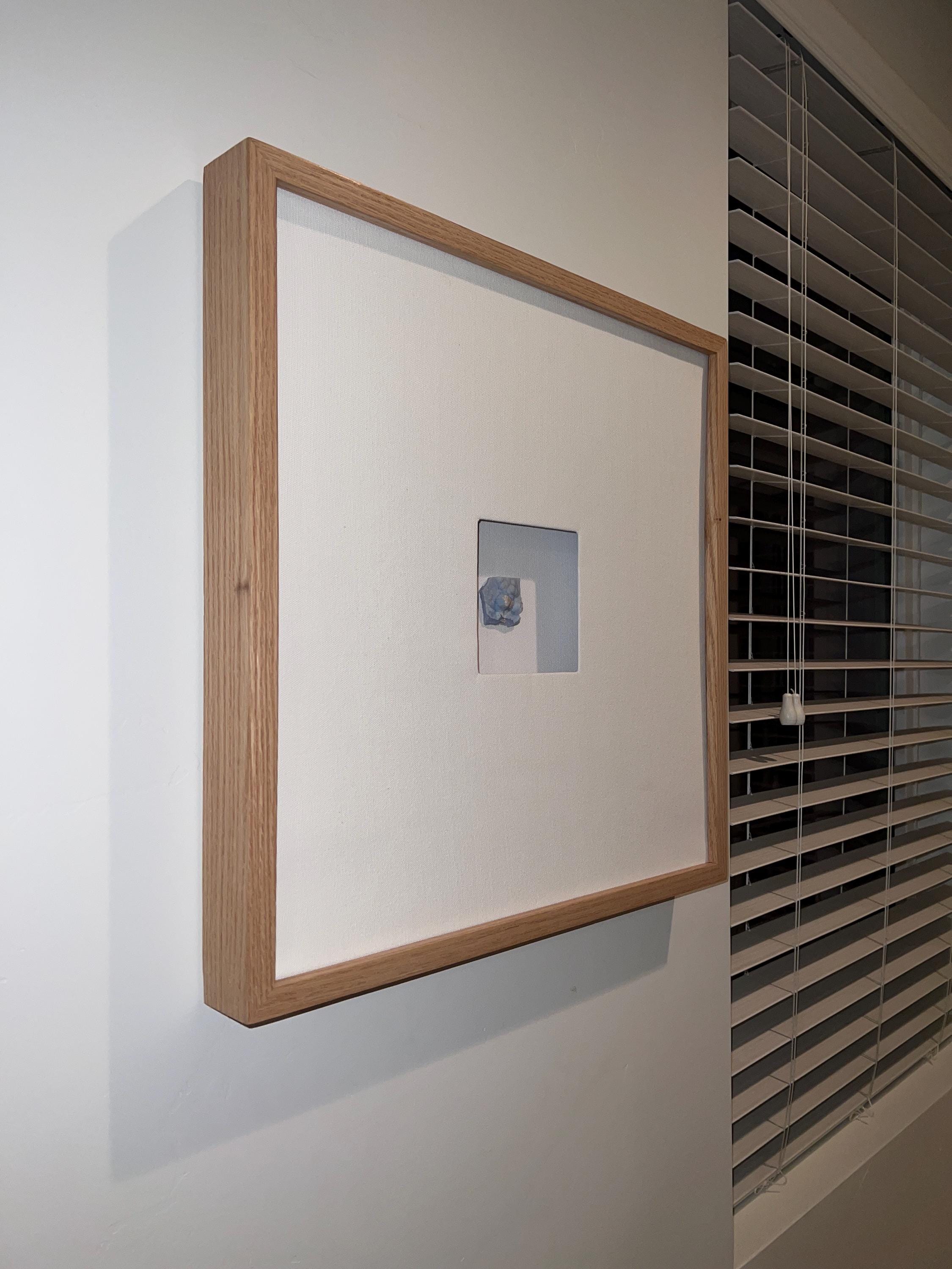 Homemade 20x20 Oak Frames With Natural Crystal/stone on Linen - Etsy