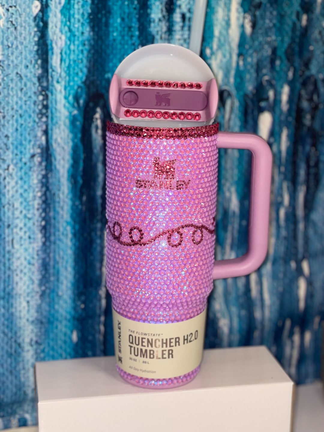 Authentically Hand Rhinestoned Stanley Purple Pop - Etsy