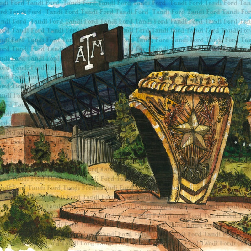 Tamu Aggie Print - Etsy