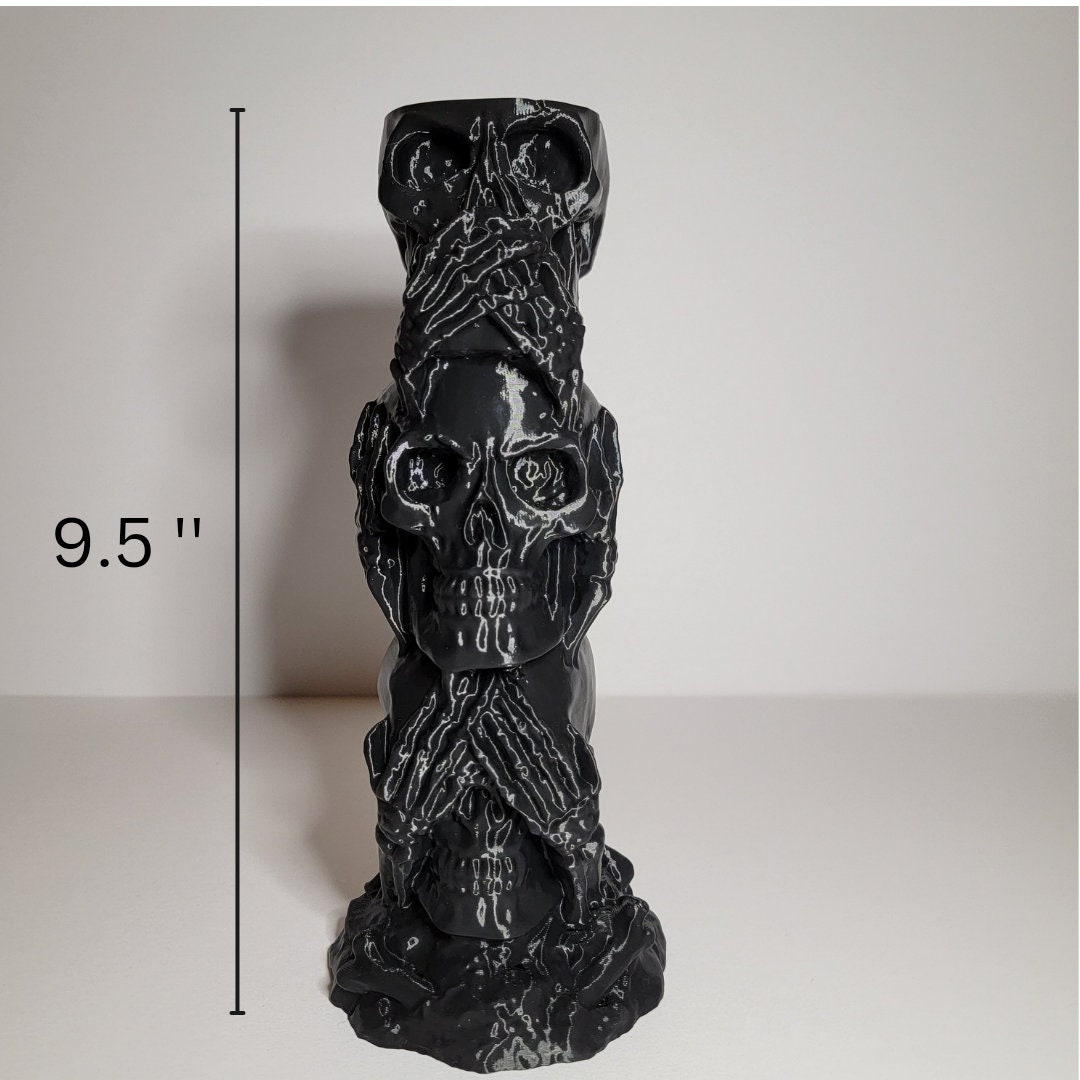 3D Printed 3 Skull Vase - Etsy