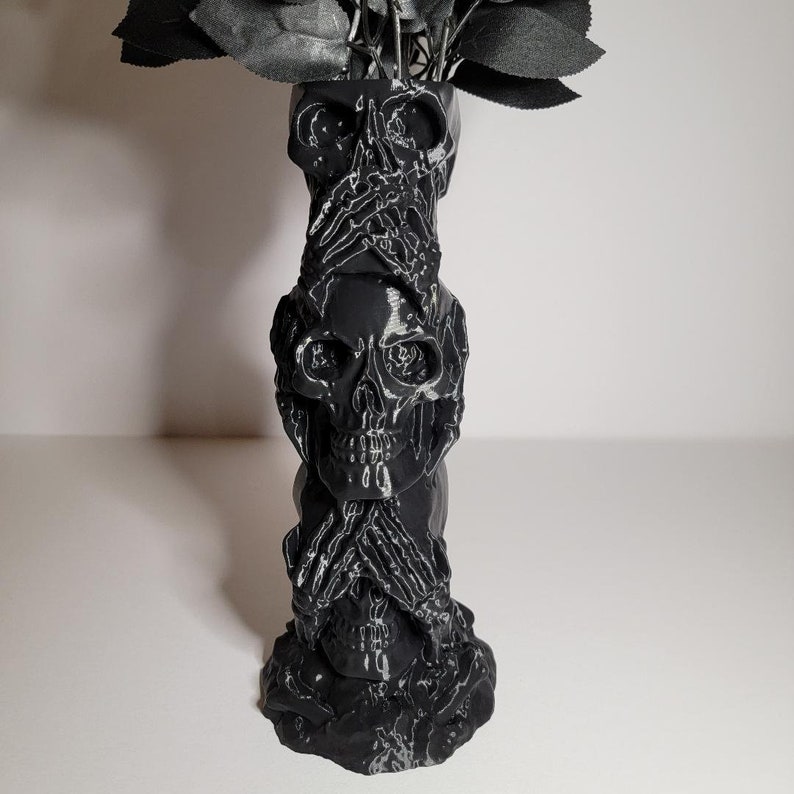 3D Printed 3 Skull Vase - Etsy