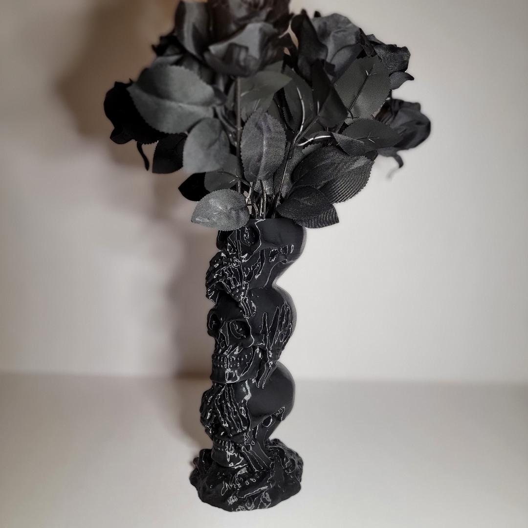 3D Printed 3 Skull Vase - Etsy