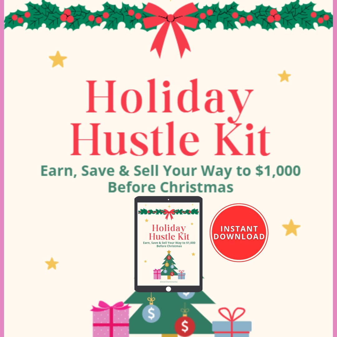 Holiday Hustle Kit Printable | Side Income Ideas | Christmas Budget ...