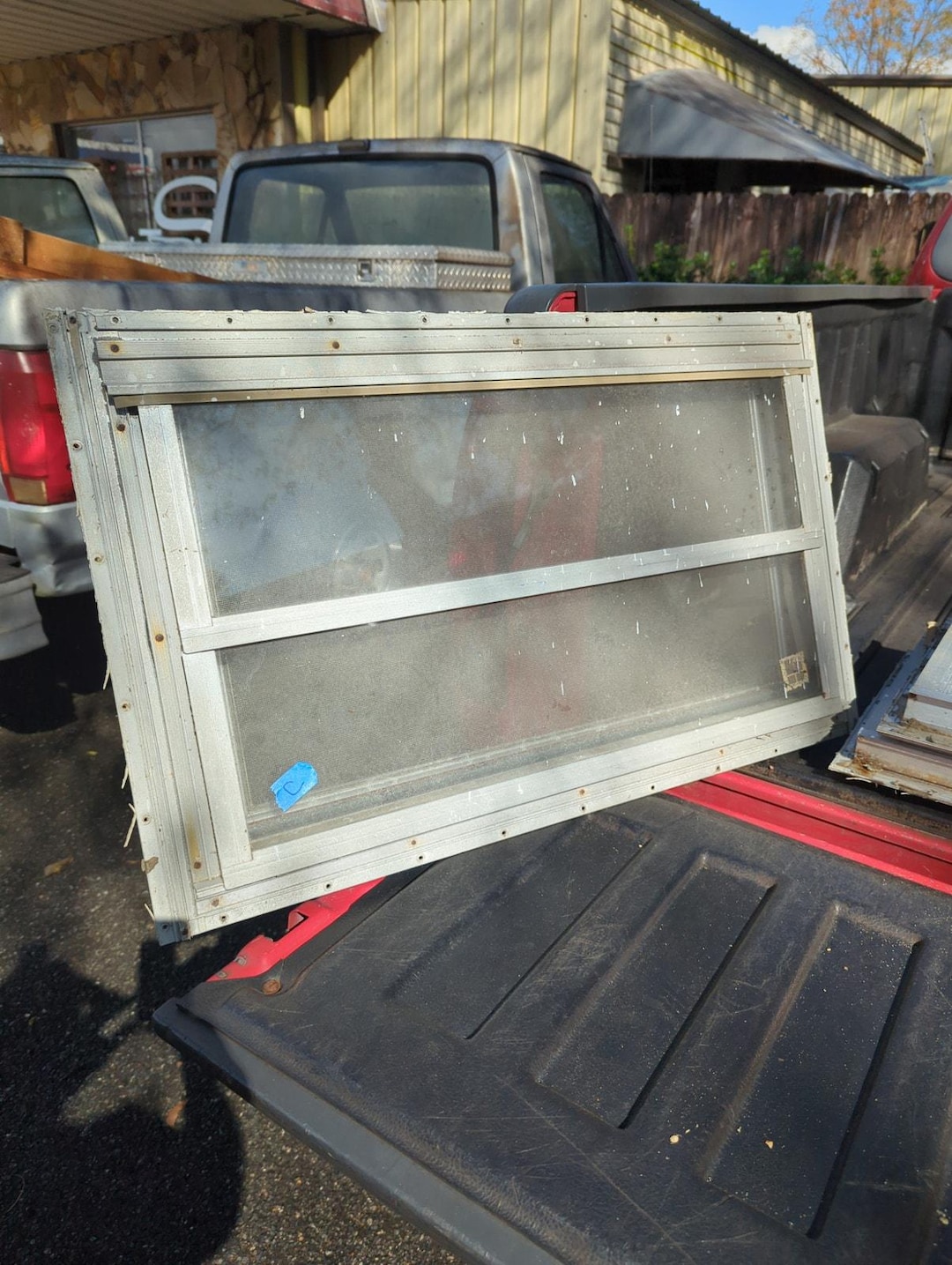 1976 Scotty Serro Camper ORIGINAL Window Metal Screen Aluminum Glass ...