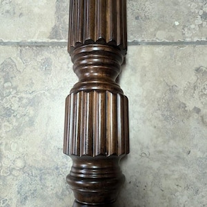 Round Bed Post Solid Walnut Stain Wood Posts/pillars/columns Salvage ...