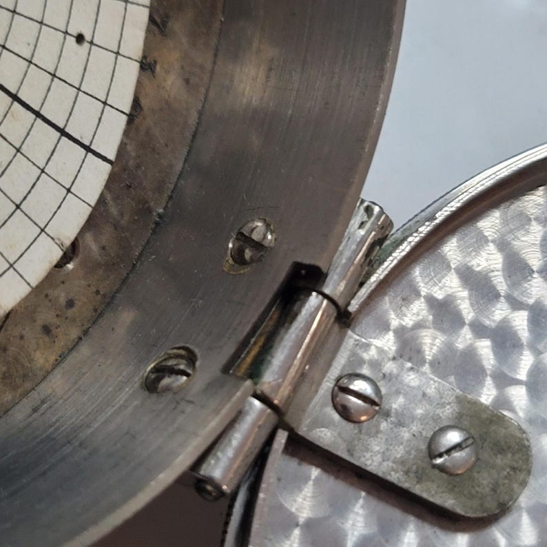 Controlex SA Swiss Night Watch Time Code Clock 1920 Metal Partial Leather Case - Etsy