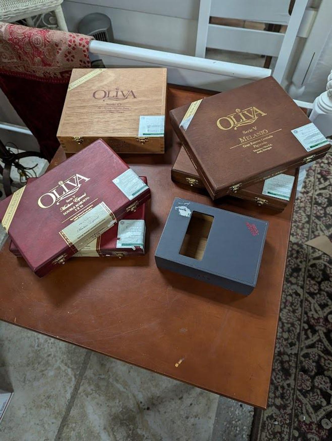 Lot EMPTY Wood Cigar Boxes Crafts Stash Decor Upcycle Guitar Dollhouse ...