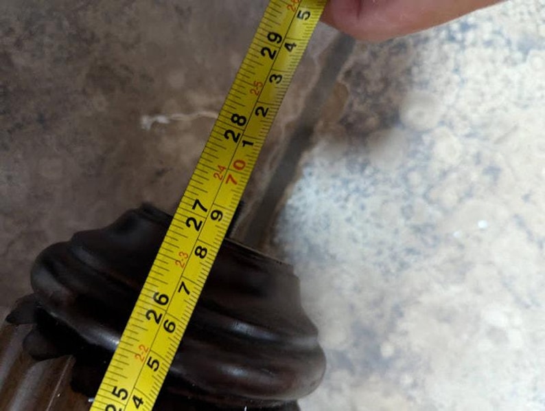 Round Bed Post Solid Walnut Stain Wood Posts/pillars/columns Salvage ...