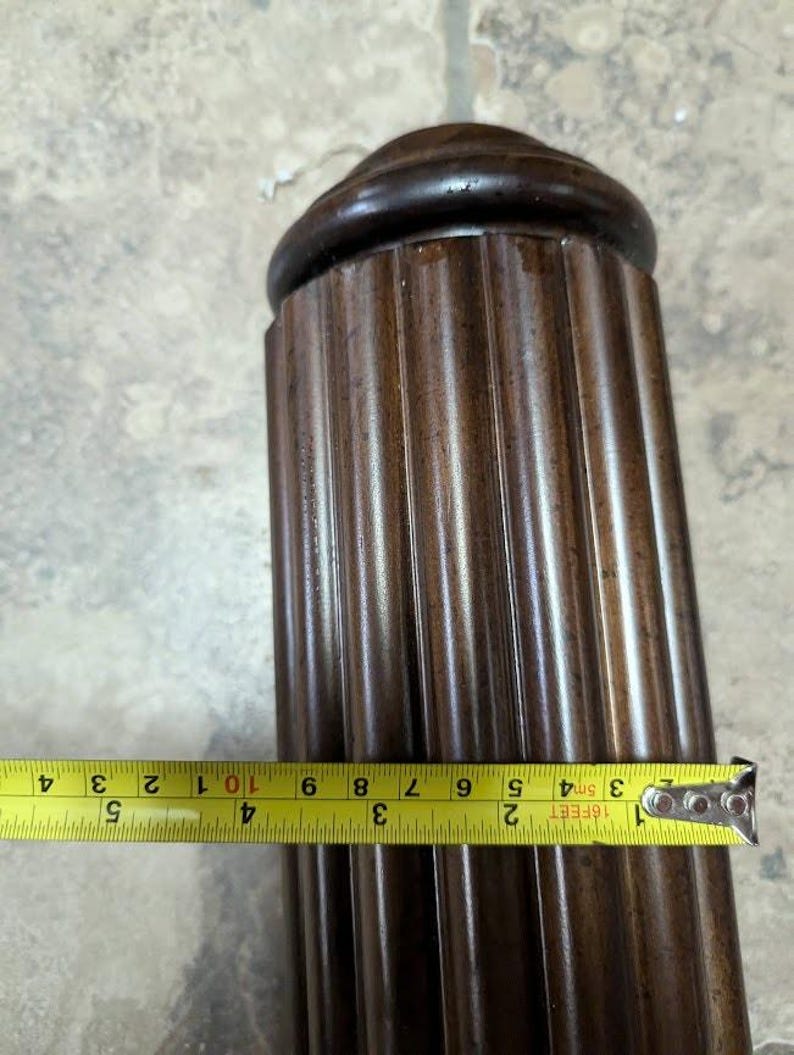 Round Bed Post Solid Walnut Stain Wood Posts/pillars/columns Salvage ...