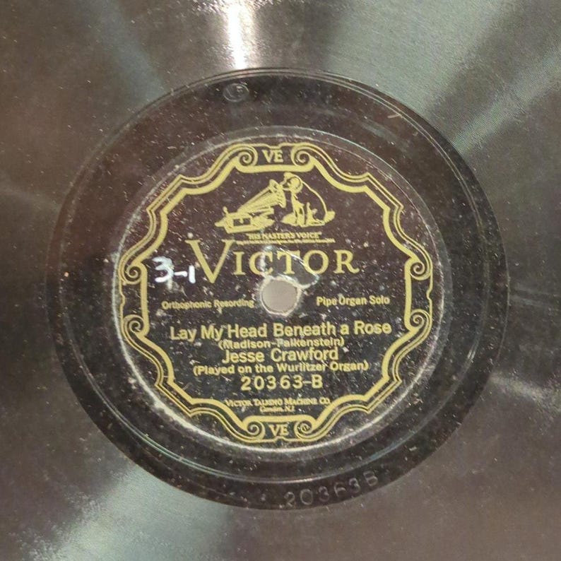 Vintage 78 Record LP Album Disc Shellac Vinyl 20363 Ernest Jesse ...