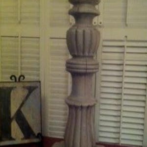 Round Bed Post Solid Walnut Stain Wood Posts/pillars/columns Salvage ...