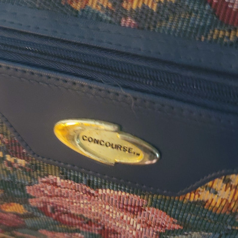 Vintage Concourse Poppins Style Floral Tapestry Large Carry Bag Suitcase Luggage - Etsy