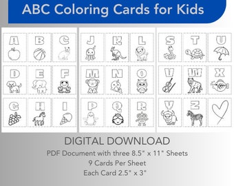 Set of 20 Printable Kids Affirmation Coloring Cards - Etsy