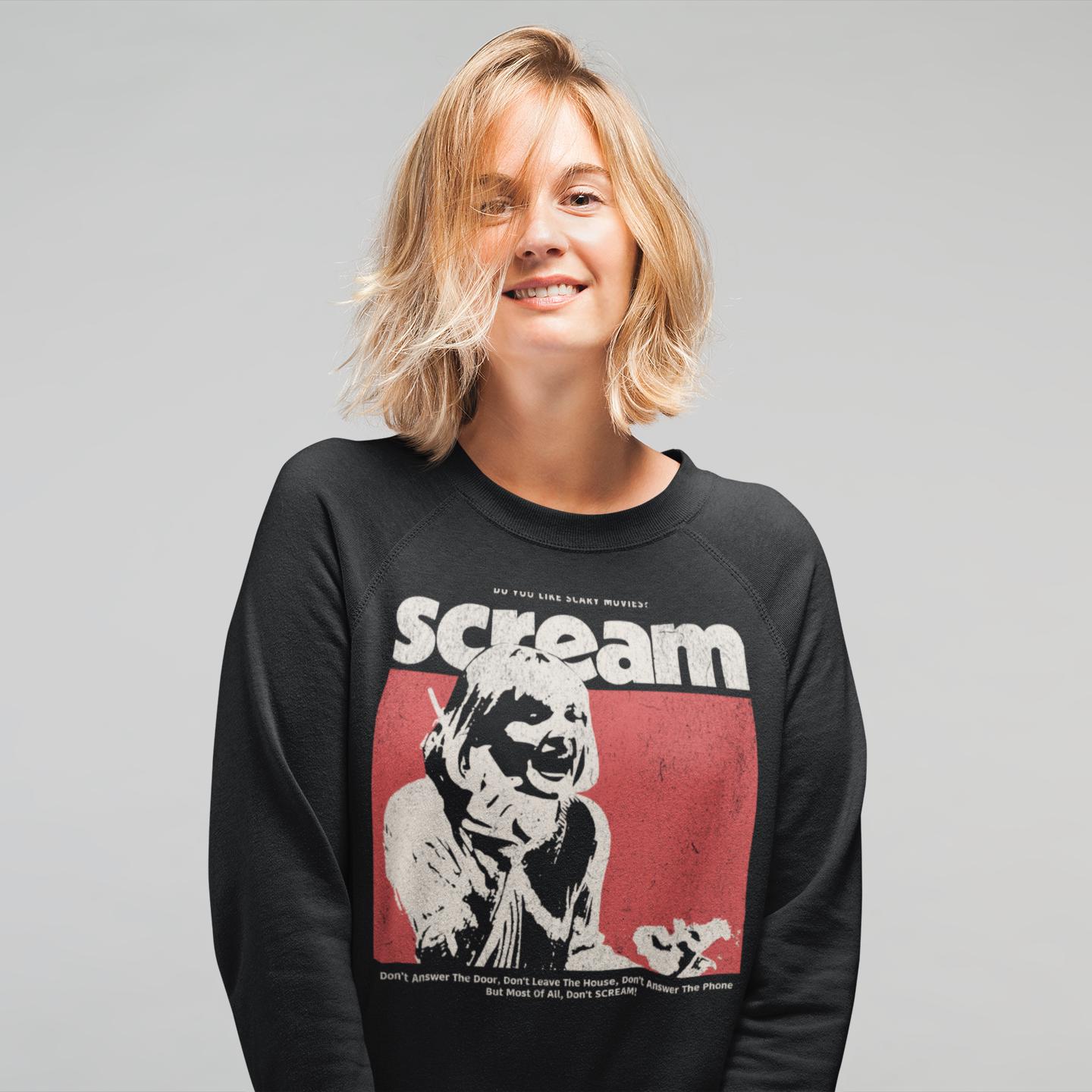 Scream Vintage Halloween Sweatshirt. Retro Horror Movie Shirt. Vintage ...