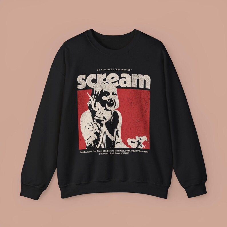 Scream Vintage Halloween Sweatshirt. Retro Horror Movie Shirt. Vintage ...