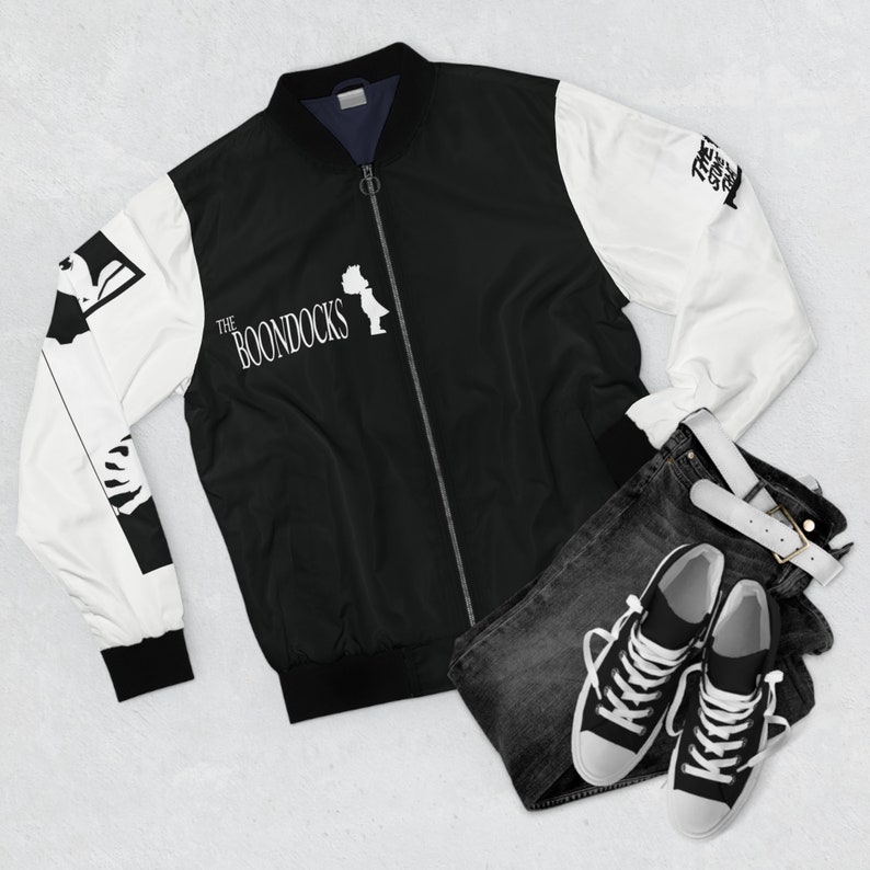 Boondocks Bomber Jacket Huey Edition black - Etsy
