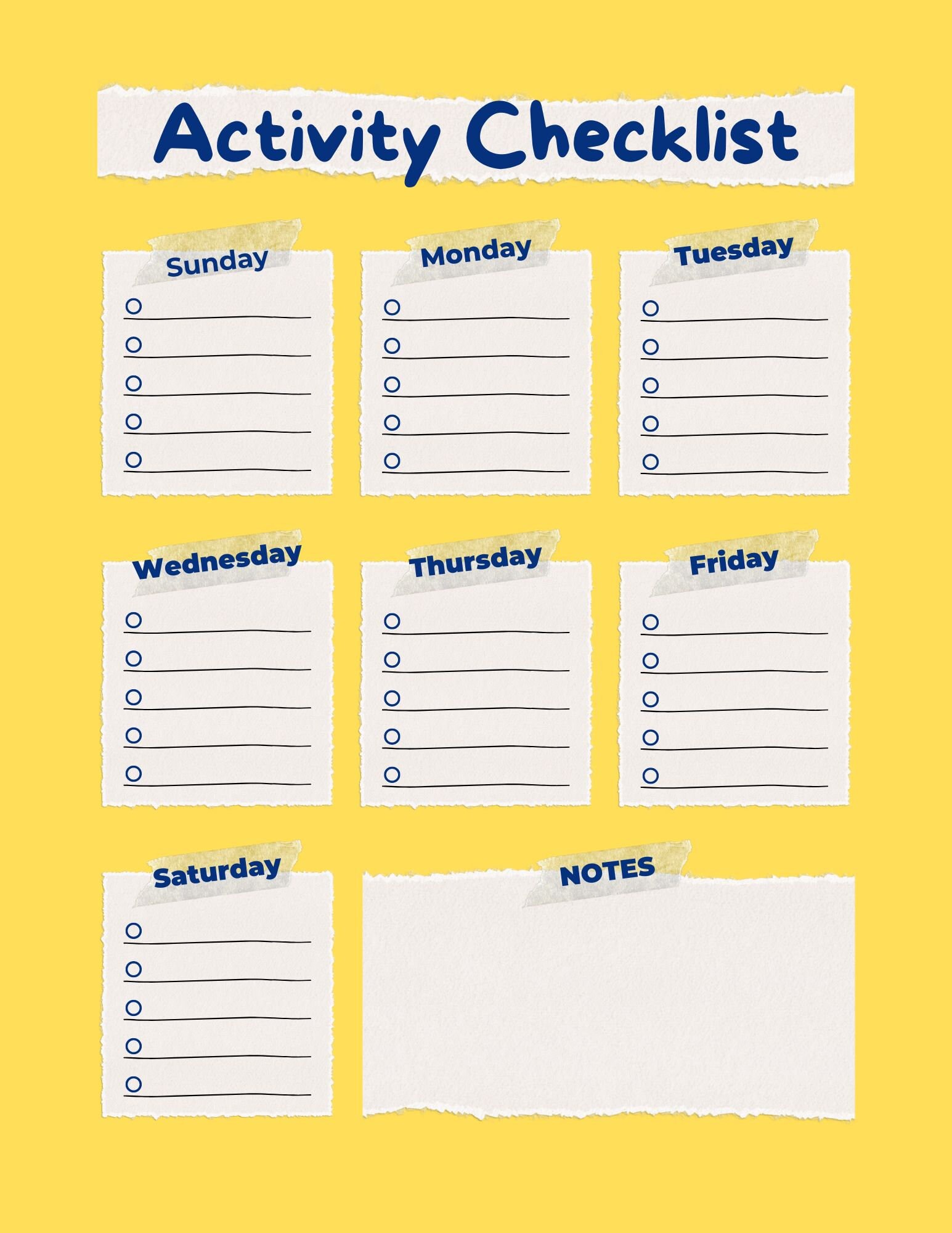 100 Activities for Kids, Sample Schedule, Activity Checklist, Digital ...