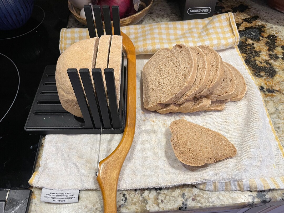Bread Slicing Guide With Crumb Tray - Etsy