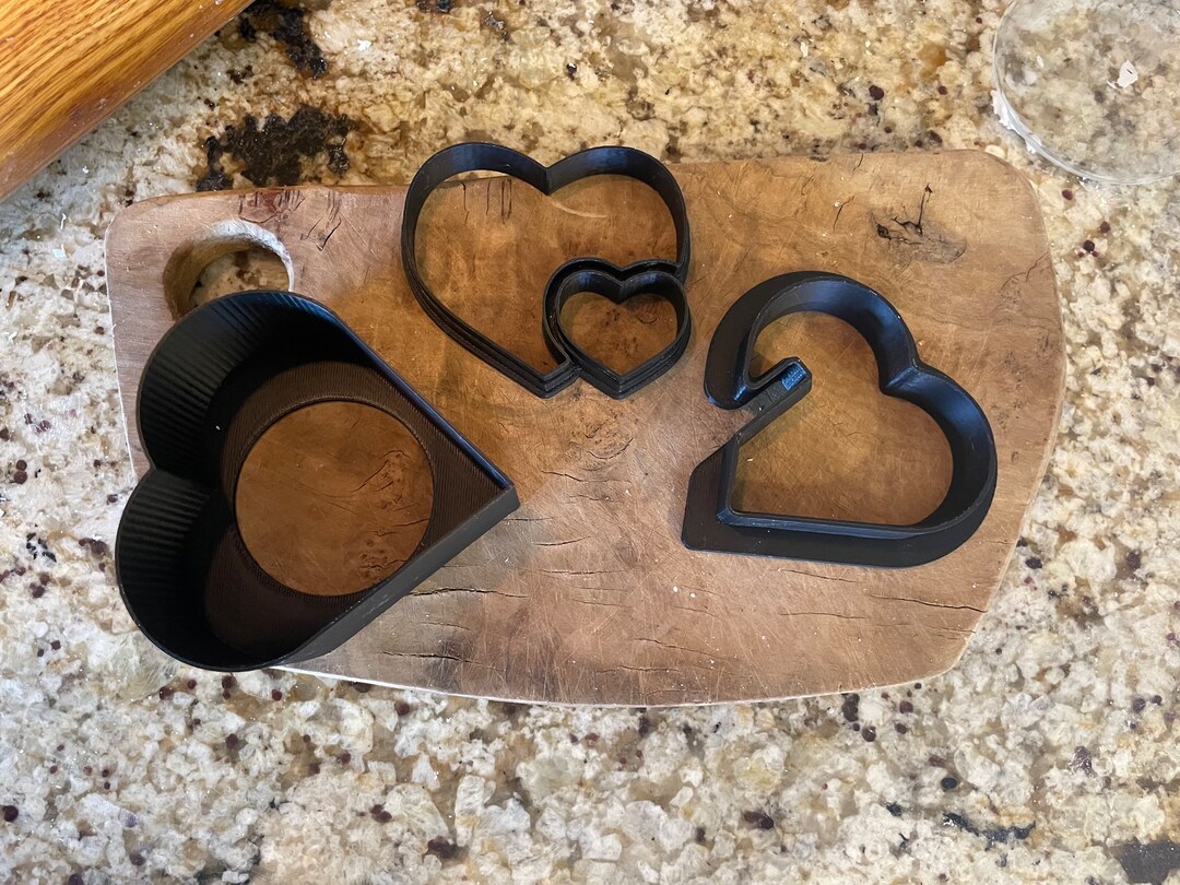 Heart Shaped Cookie Cutter Set - Etsy