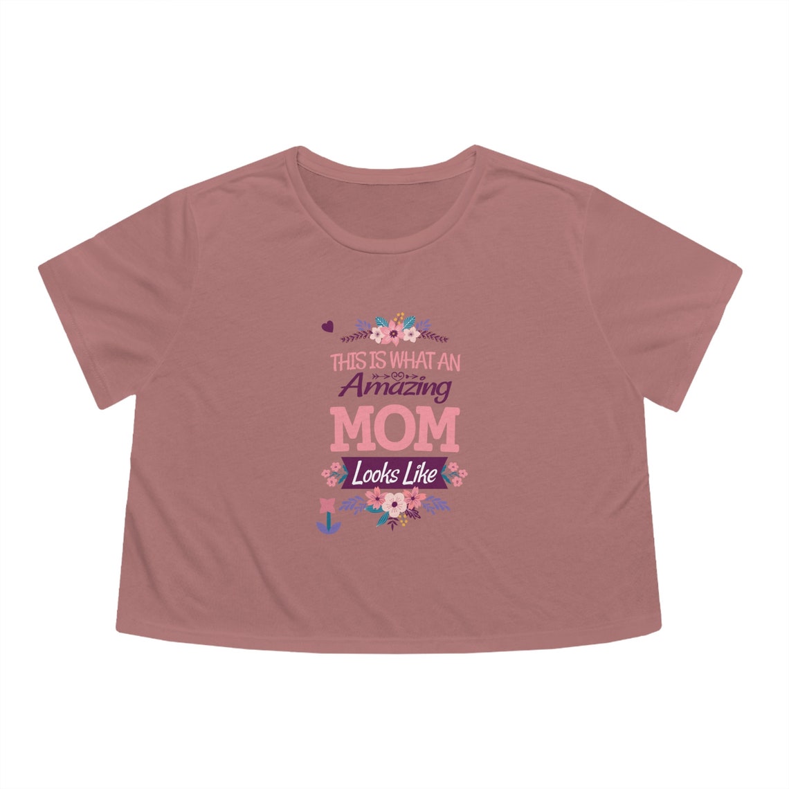 This Is What An Amazing Mom Looks Like Cropped T Shirt Etsy