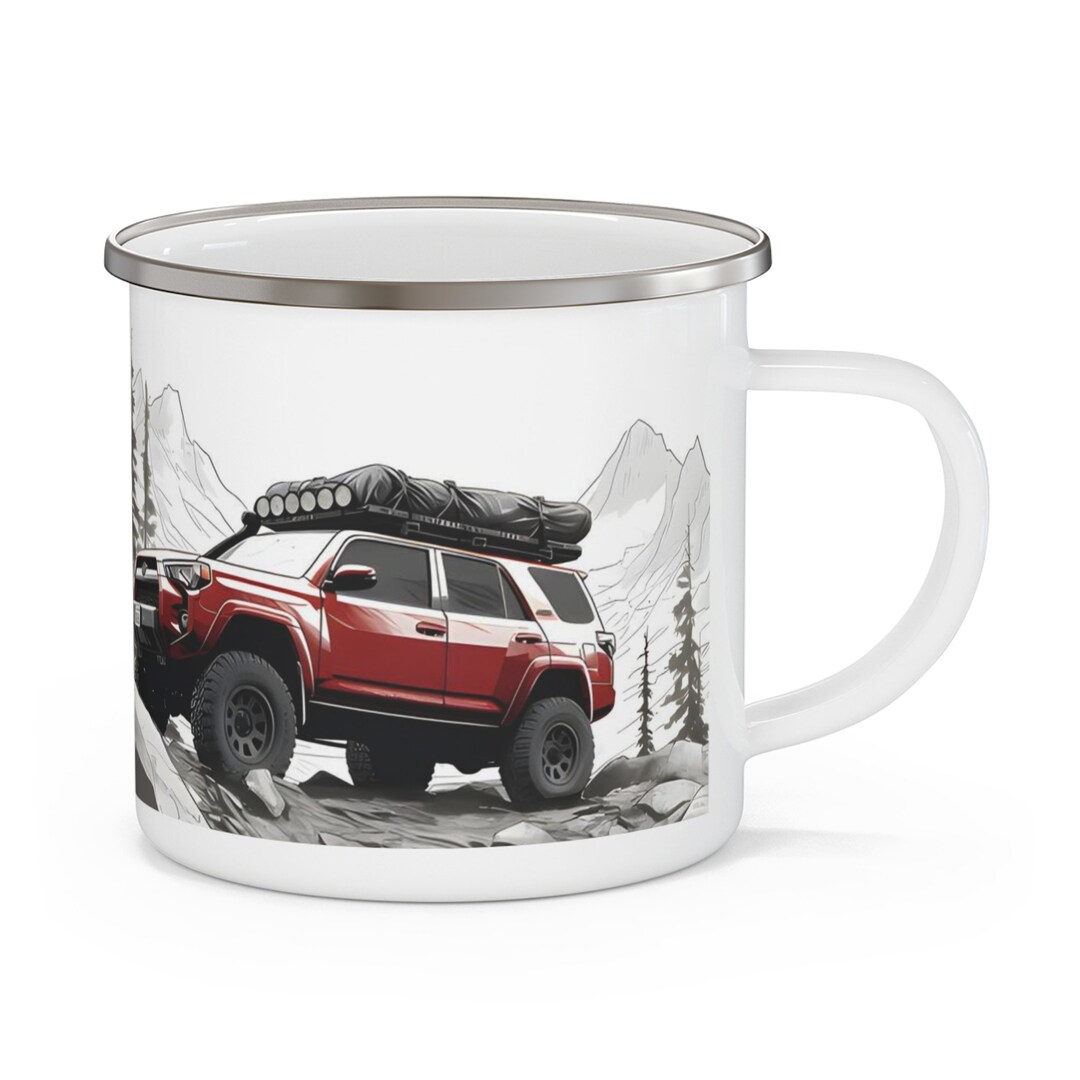 Enamel Camping Mug Red Toyota 5th Gen 4runner in the Wild - Etsy