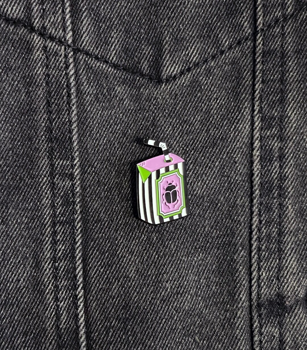 Beetlejuice Juice Box Pin - Etsy