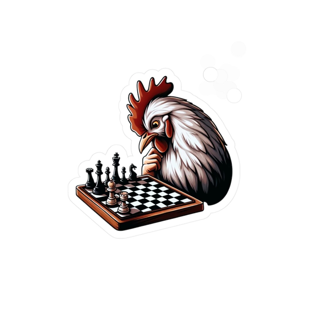 Chess Chicken Kiss-cut Vinyl Decals - Etsy
