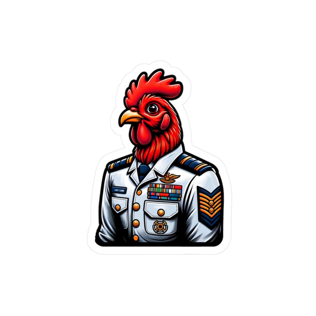 Military Chicken 6 Kiss-cut Vinyl Decals - Etsy